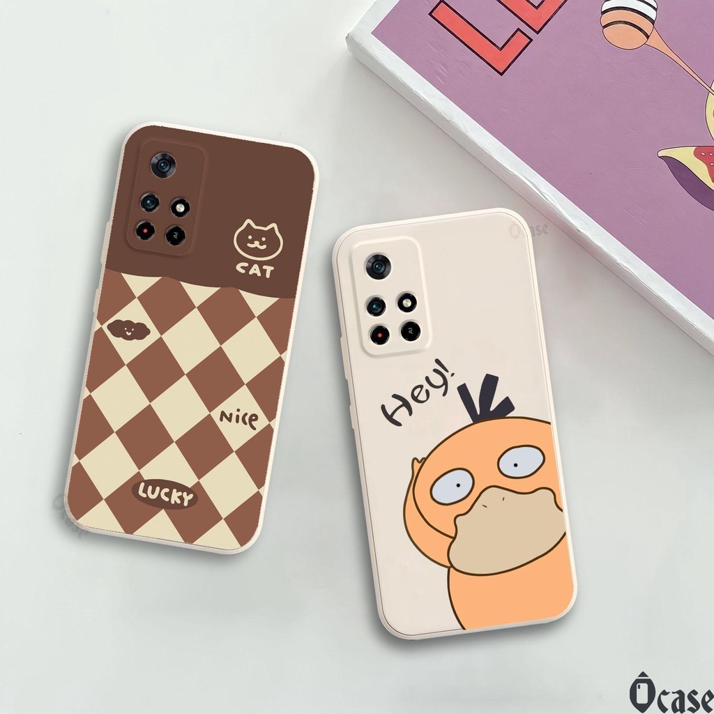 Xiaomi Poco X4 Pro 5G Labubu Cat Duck Square Edge Case with camera ...