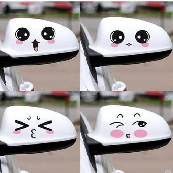 Car Rear-view Mirror Sticker Reversing Mirror Sticker Cute and Funny ...