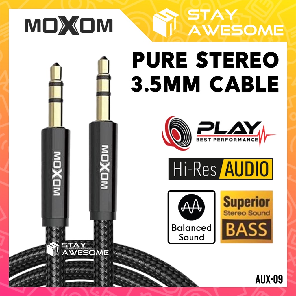 MOXOM Audio Cable For Speaker Cable Aux Speaker Wayar Aux Cable Audio ...