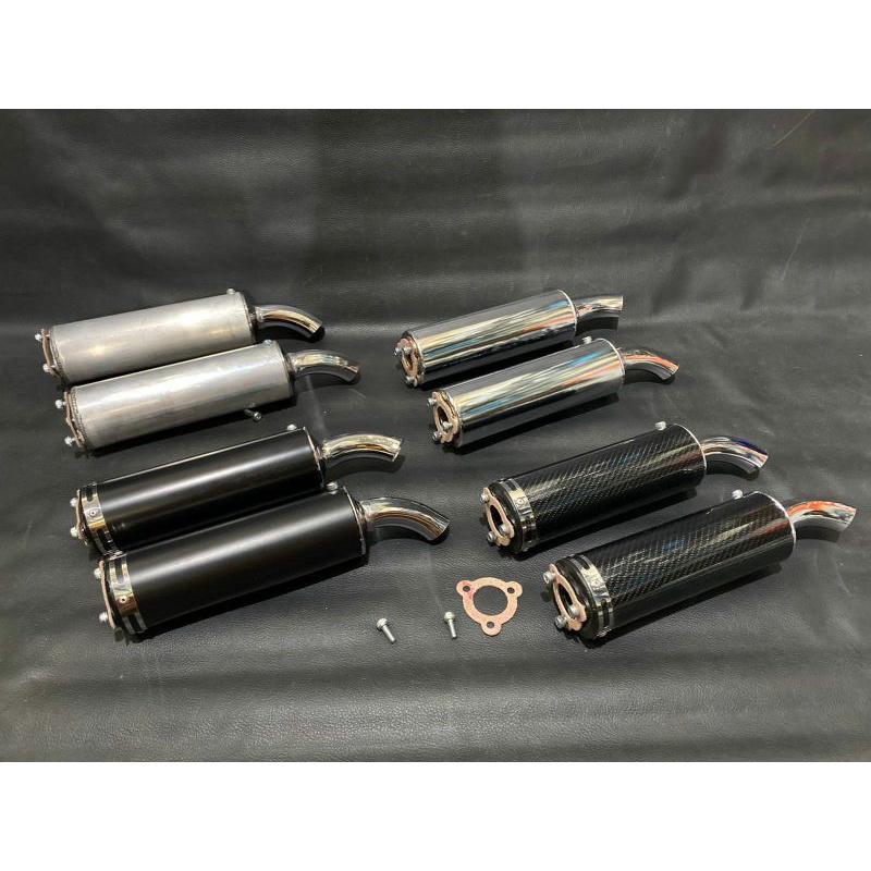 HITAM Vespa racing 2 Stroke Exhaust Cylinder Standard Size 2.5 inch ...