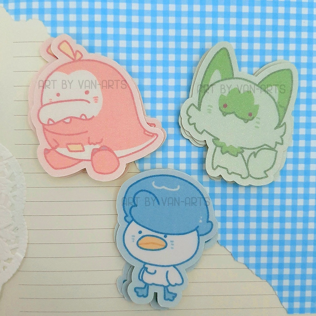 Pokemon Scarlet Violet | New Starters | Stickers | Shopee Malaysia