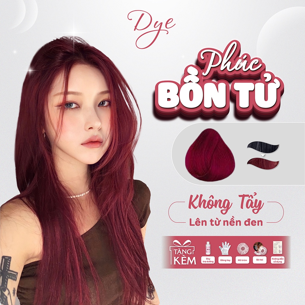 OXY Red HAIR DYE, PHU BO TU HAIR DYE, DYE HAIR, free oxygen support and ...