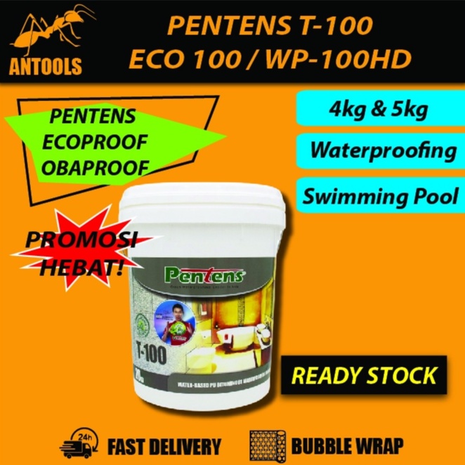 5KG PENTENS T-100 Water Based PU Bituminous Waterproofing Membrane ...