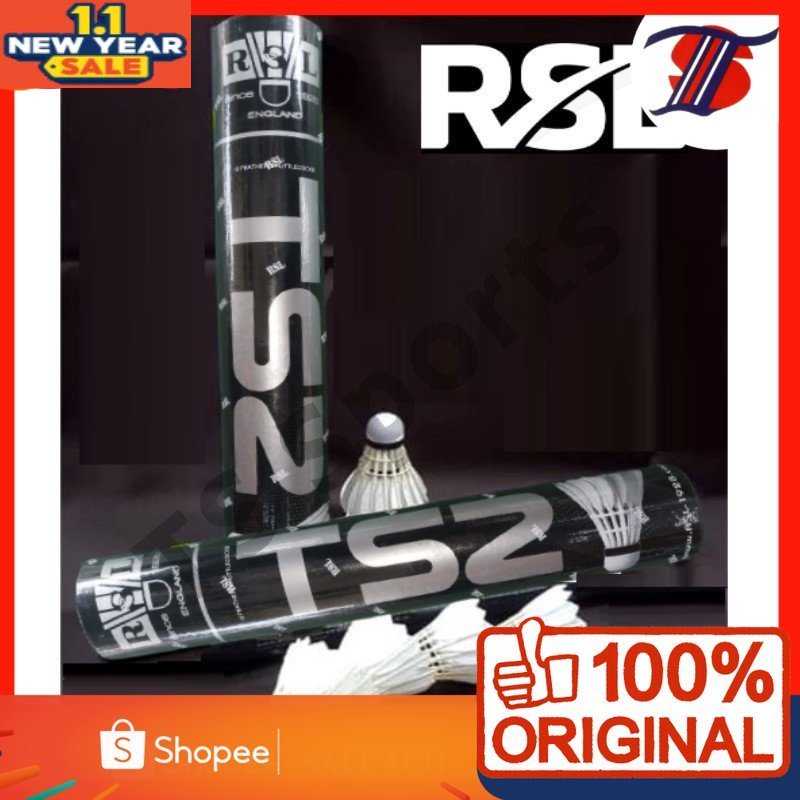 RSL Shuttlecock TS2 Silver (100% Original) SPEED 77 | Shopee Malaysia