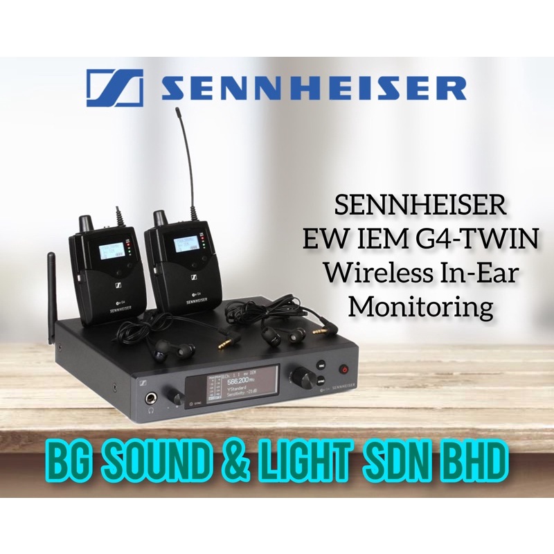 Sennheiser EW IEM G4-TWIN Wireless In-Ear Monitoring System with ...