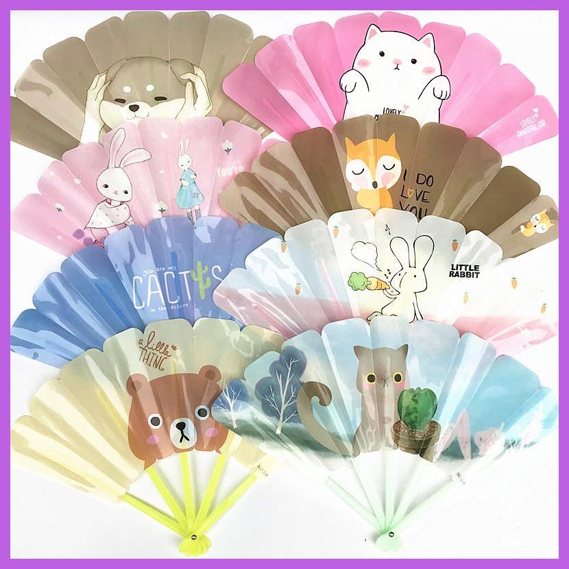 1pc Fashion Summer Fan Cute Cartoon Small Folding Hand Fan Women ...