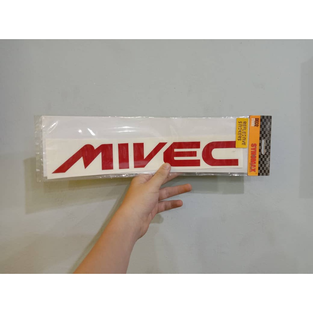 Mivec 12inchi Body Sticker Mivec Cermin Sticker Mivec Kereta Sticker ...
