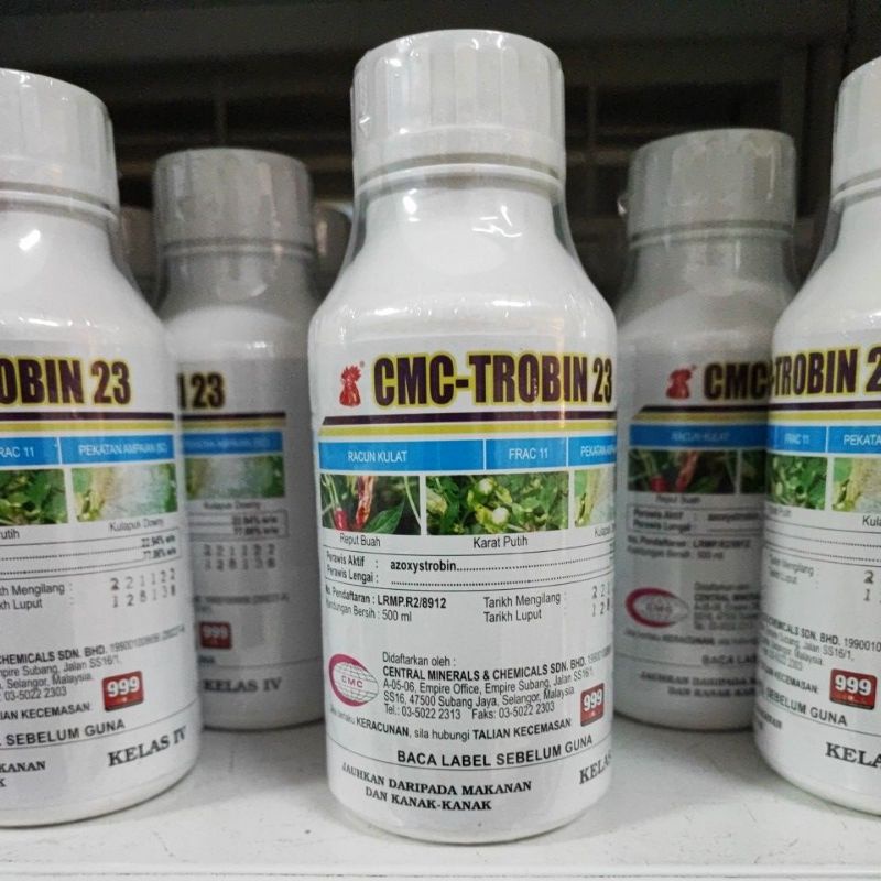 CMC TROBIN 500 ML Azoxystrobin 22.94% Kulat Terbaik Hawar Pucuk Antraknos | Shopee Malaysia