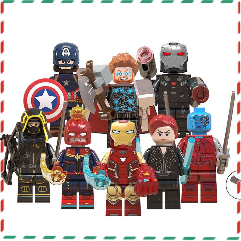 Avengers 4 Building Block Minifigure Building Blocks For Kids Spiderman ...