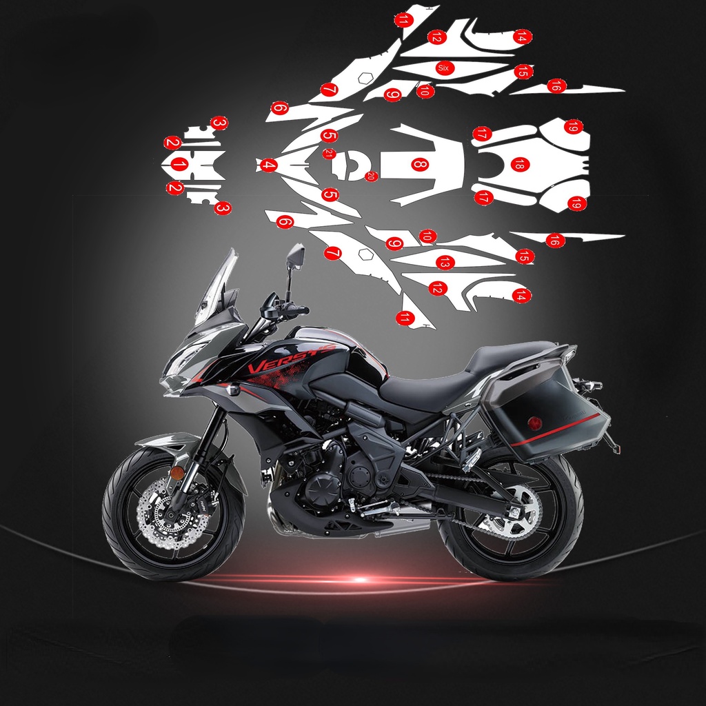 Motorcycle Tank Protector Sticker The whole car TPU transparent ...