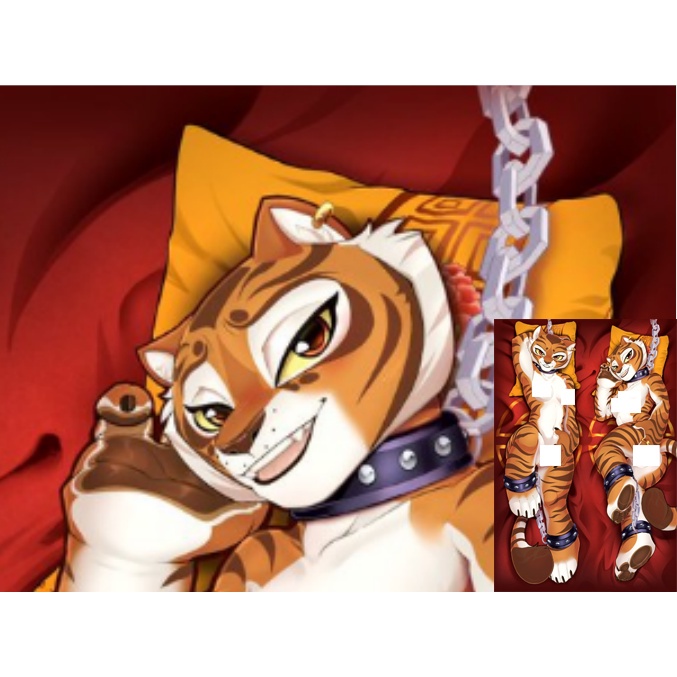 New Pattern Dakimakura Anime Master Tigress Kung Fu Panda Furry Double Sided Print Life Size