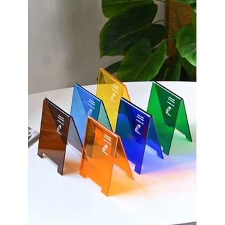 Custom made: table stand, display notice, number & reserve plate ...