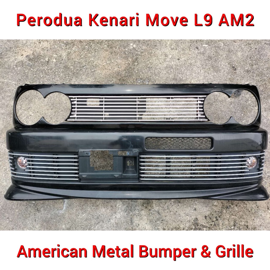 American Metal Front Bumper With Grill AM2 Perodua Kenari Bumper Depan ...