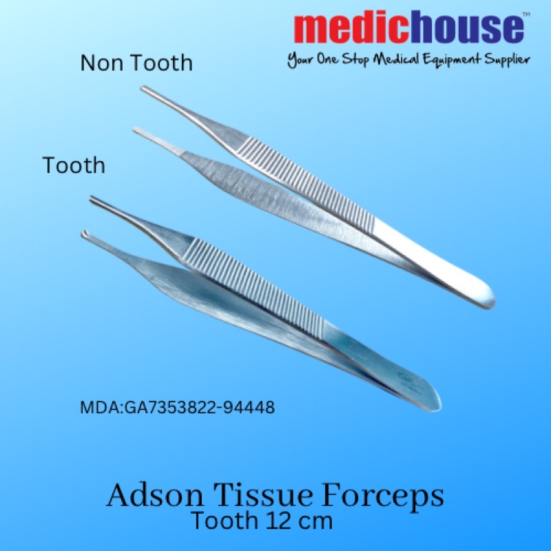 ADSON Tissue Forcep Toot/Non Tooth 12cm | Shopee Malaysia