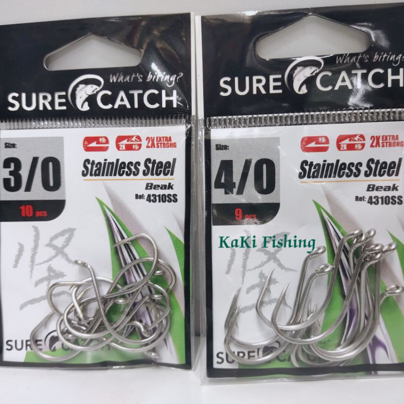 Surecatch 4310ss beak stainless steel hook mata kail surecatch | Shopee Malaysia