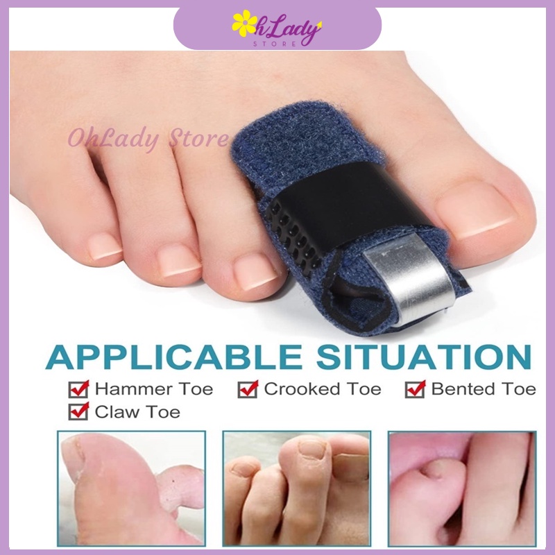 Toe Splint Straightener for Hammer Bent Toe, Claw Crooked Sprained Toe ...