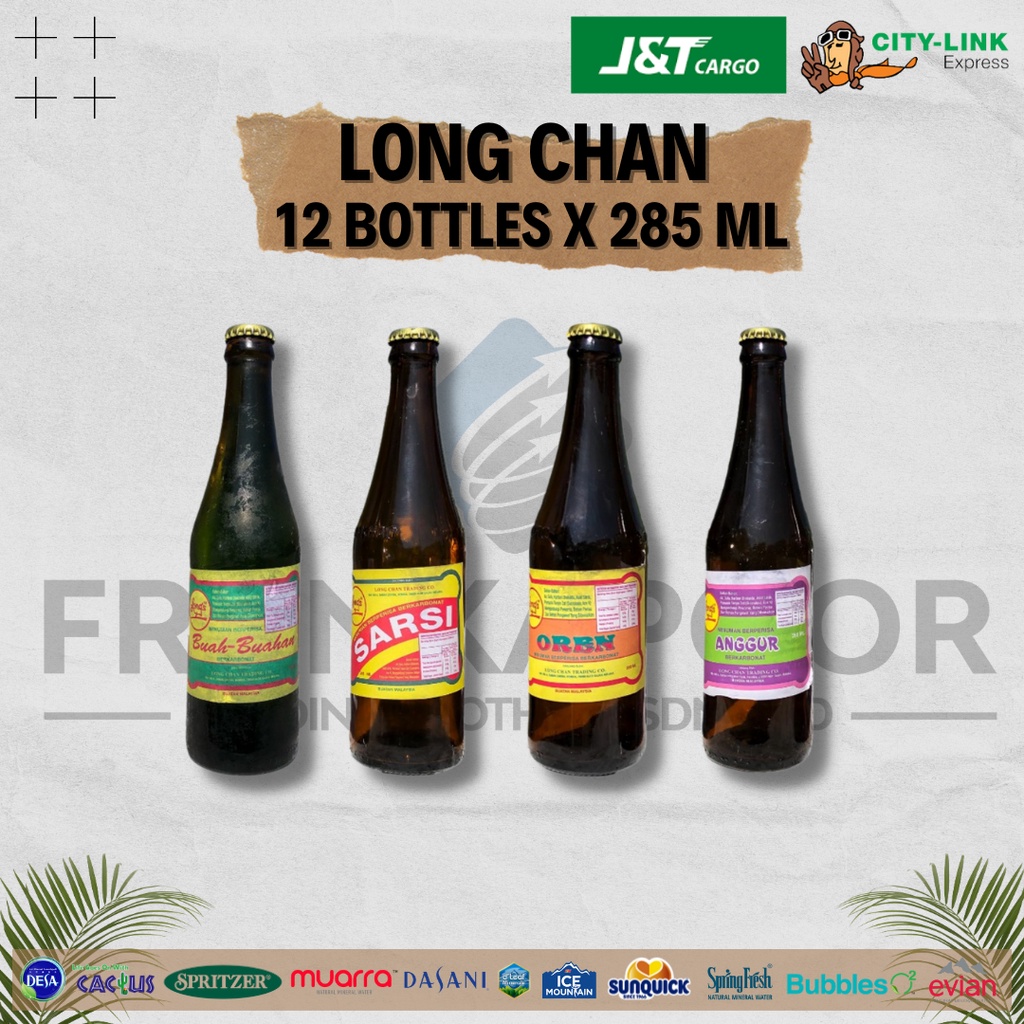 Air Long Chan Original 285ml Air Botol Kaca Legend 5 Perasa Kenangan ...