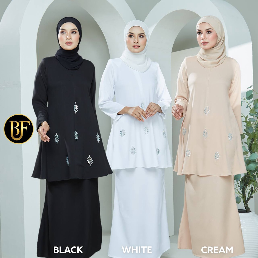 Jasmin Kurung Moden Riau Diamond Kain Duyung Plus Size BF | Shopee Malaysia