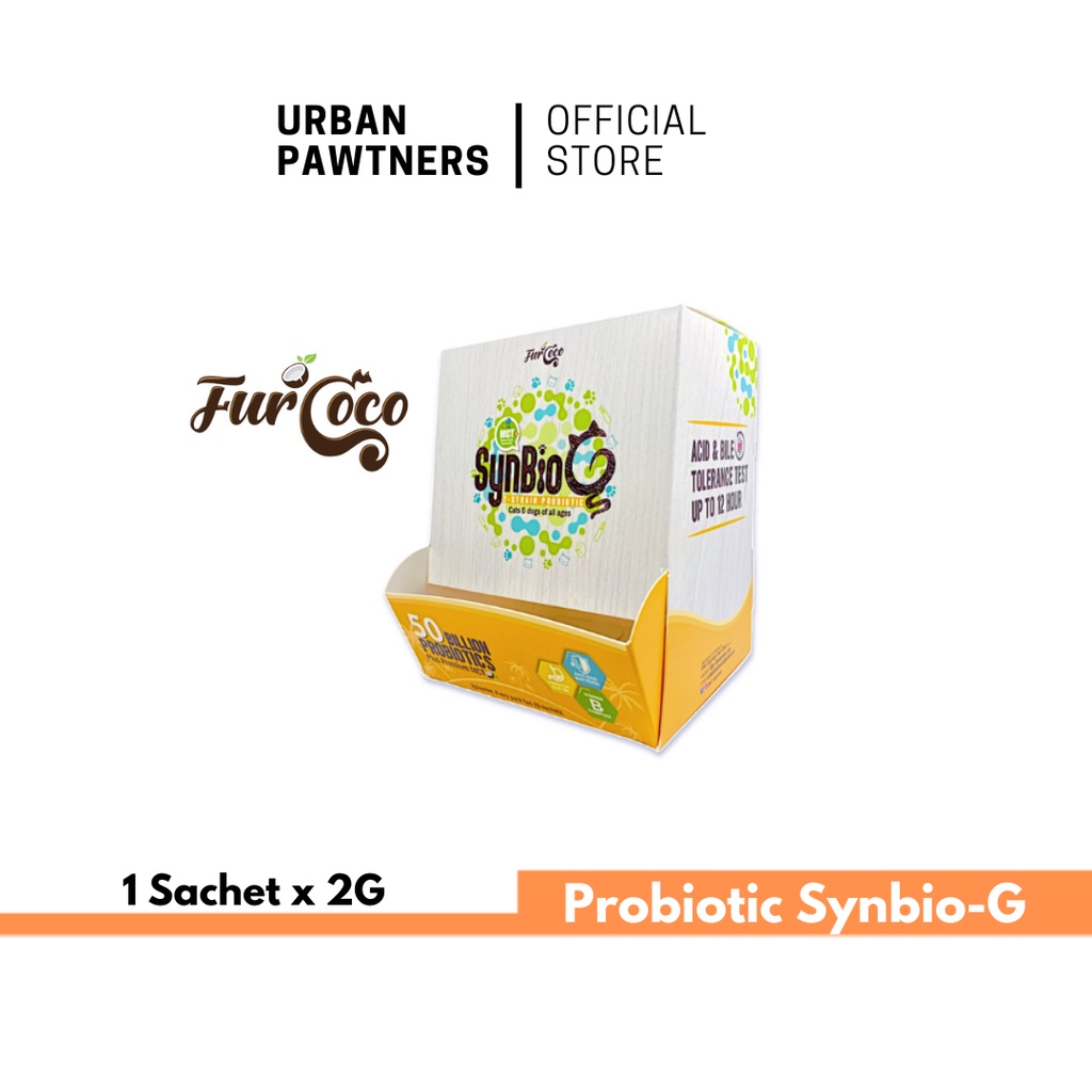 FurCoco Synbio-G Probiotic 2gx1 Sachet Cats Dogs Pet Supplement ...