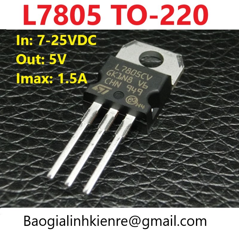 Power Voltage Regulator IC 5V 7805 L7805 L7805CV LM7805 7805CV 1.5A TO-220 Pins | Shopee Malaysia