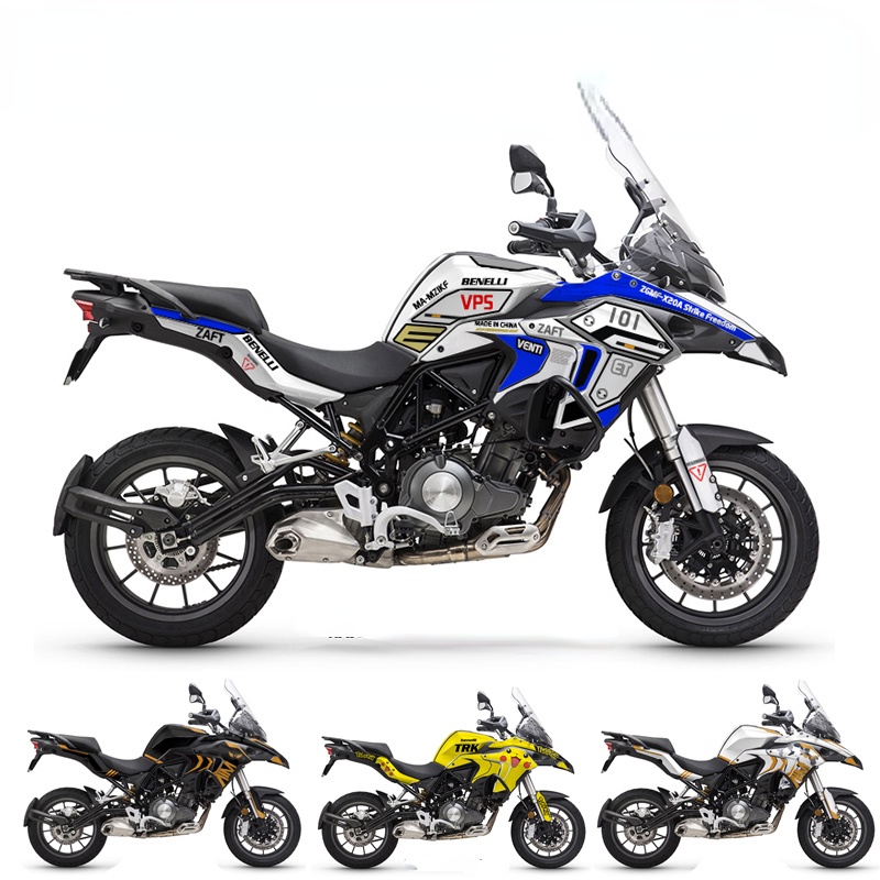 Motorcycle Headlight Fairing Stickers Decals Emblems For Benelli TRK502 ...