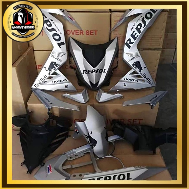 OEM COVER SET RS150 V1 WINTER TEST 2019 RESPOL HONDA RS COVERSET SILVER ...