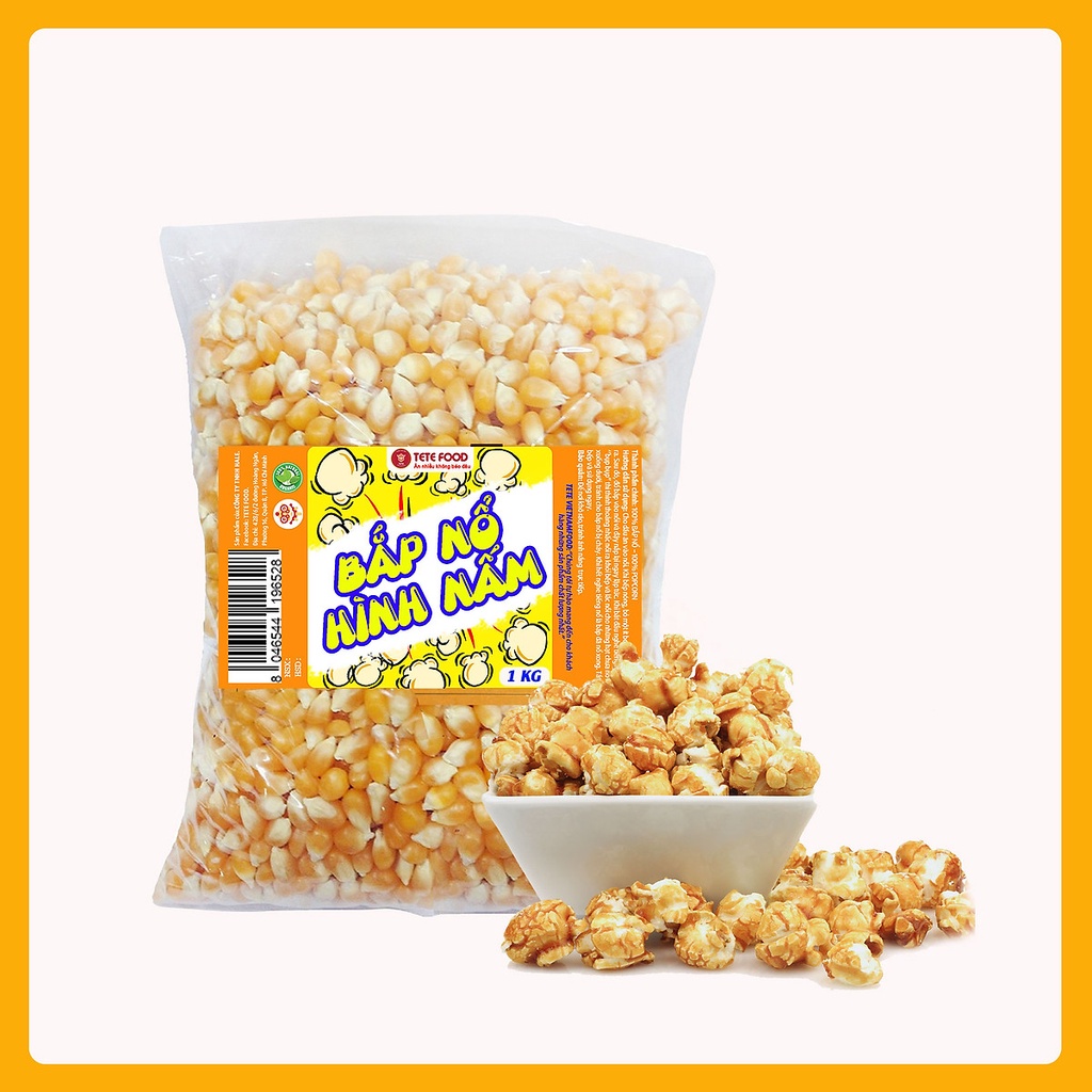 American Popcorn Popcorn Popcorn, TETE Cinema Corn 1kg (Mushroom Shaped ...