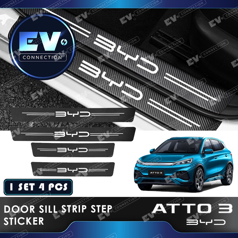 BYD ATTO 3 / DOLPHIN Door Sill Side Step Protector Accessories Bodykit ...