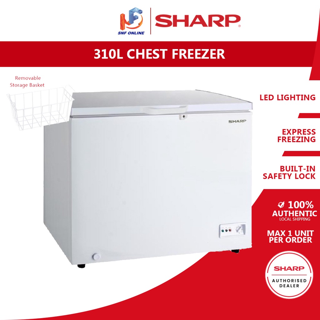 Sharp Peti Sejuk Beku - Chest Freezer (310 L) SJC318 SJC-318 | Shopee ...