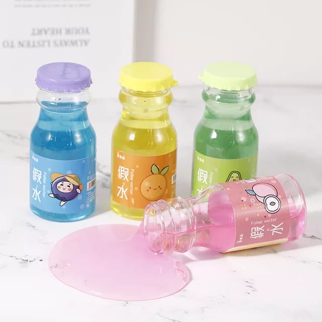 140ml Drink Botted Shape Transparent Colorful Putty Slime Kids Toys ...