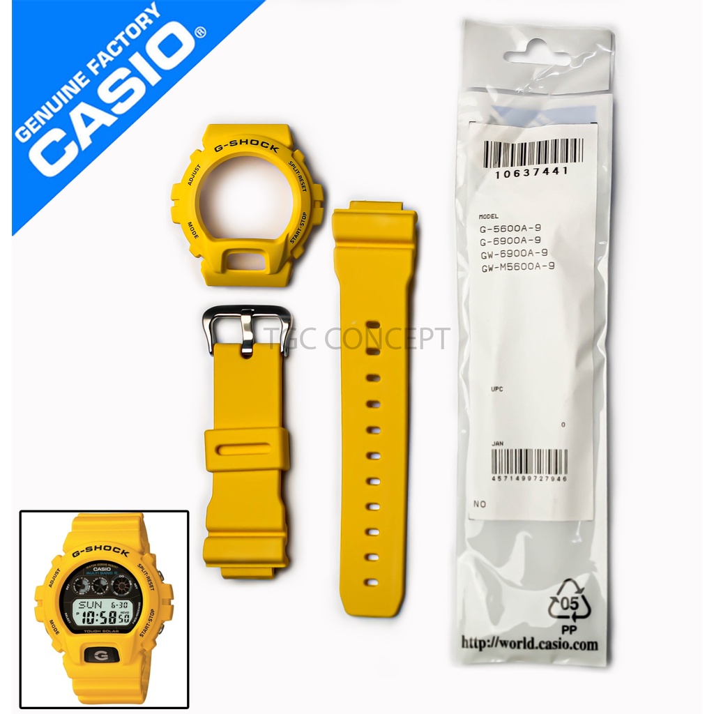 ORIGINAL BAND BEZEL REPLACEMENT PART FOR WATCH G-SHOCK G-6900A-9 GW ...