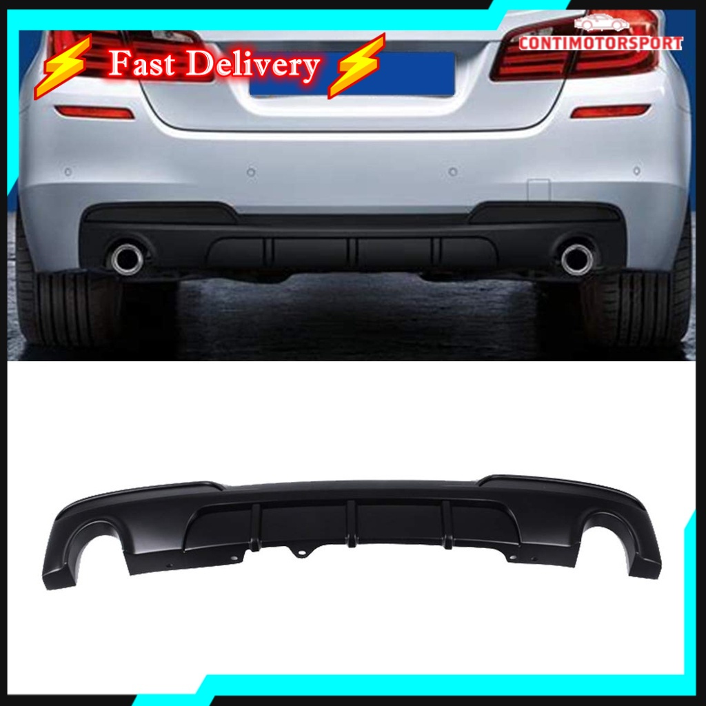 5 SERIES F10 M PERFORMANCE BMW REAR DIFFUSER LIP ( 2EXHAUST 2HOLE) 520 ...