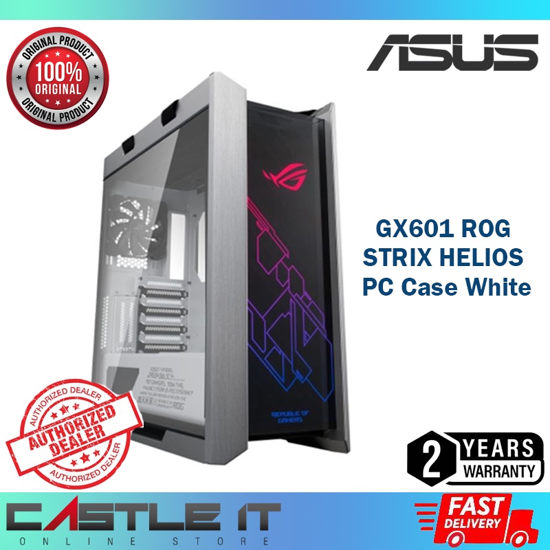 Asus GX601 ROG STRIX HELIOS Case BLACK WHITE Gaming Casing TG Chassis ...