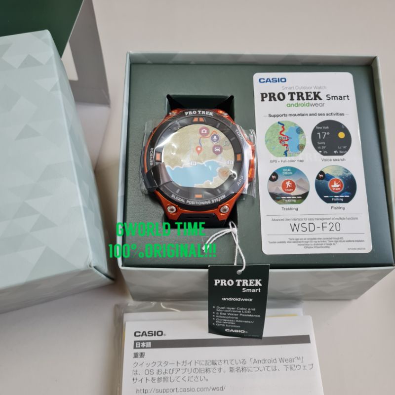 Casio Pro Trek WSD-F20-RG/WSD-F20 Smart Outdoor Watch with GPS | Shopee Malaysia