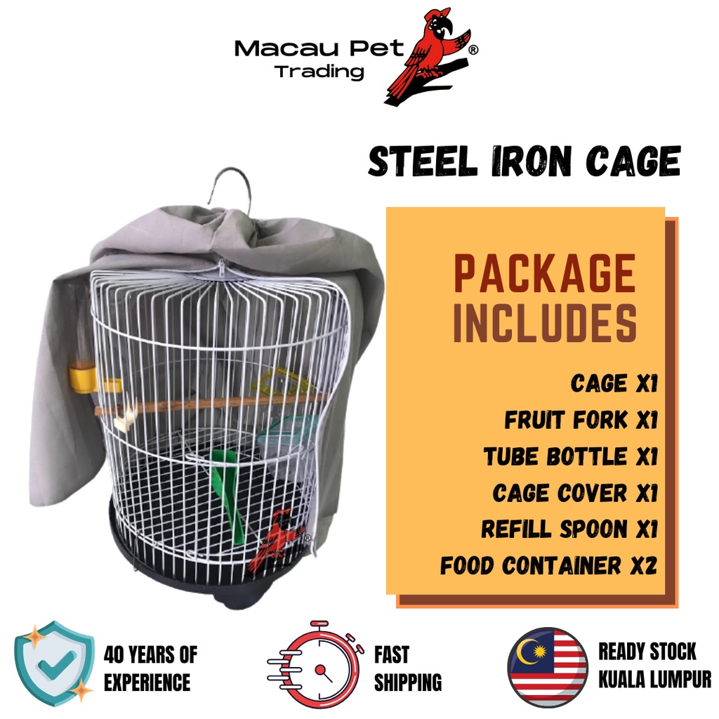 Sangkar Besi Bulat Sangkar Burung Sarang Burung Round Iron Bird Cage ...