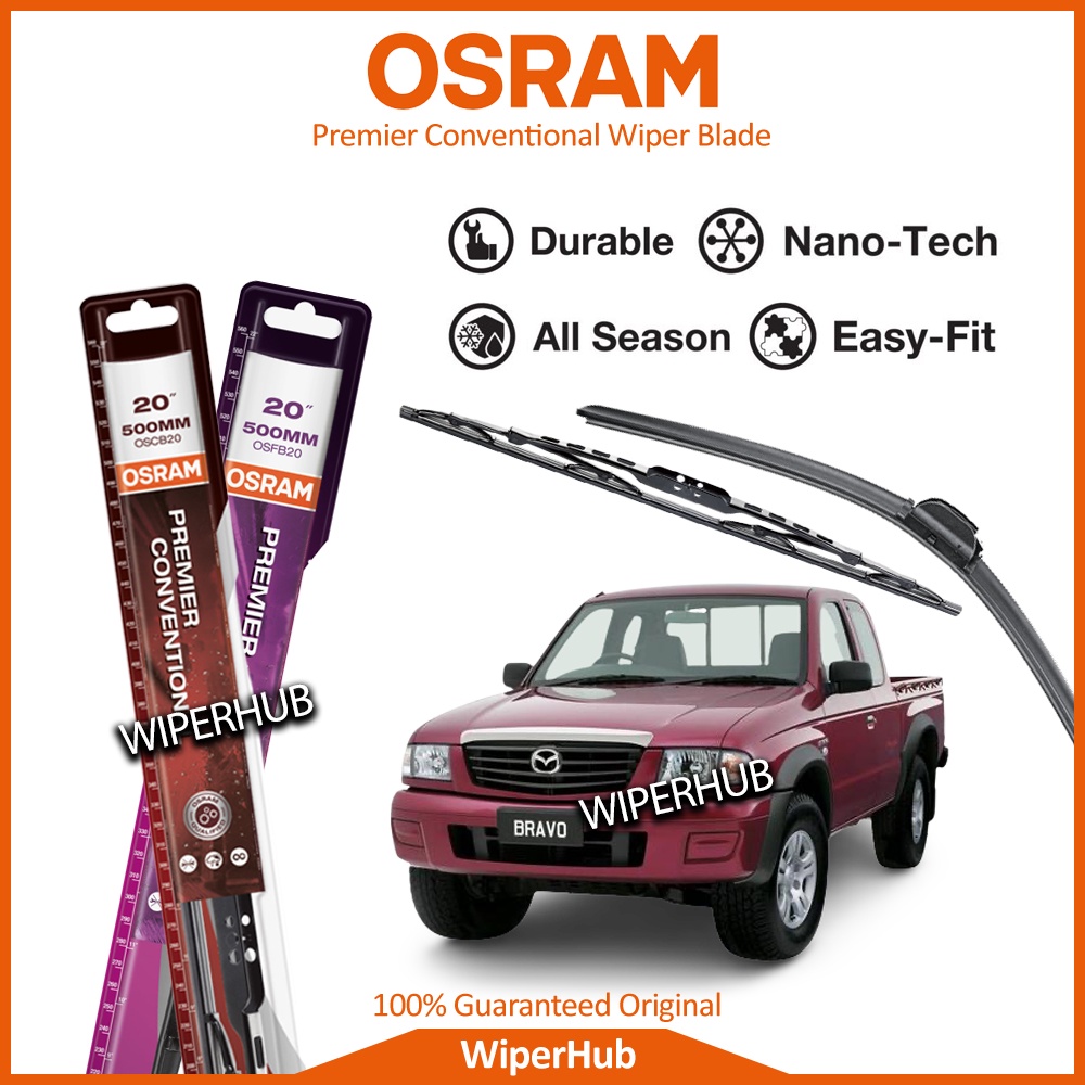 Osram Mazda Fighter 1998-2006 Premier Conventional Flat Wiper Blade ...