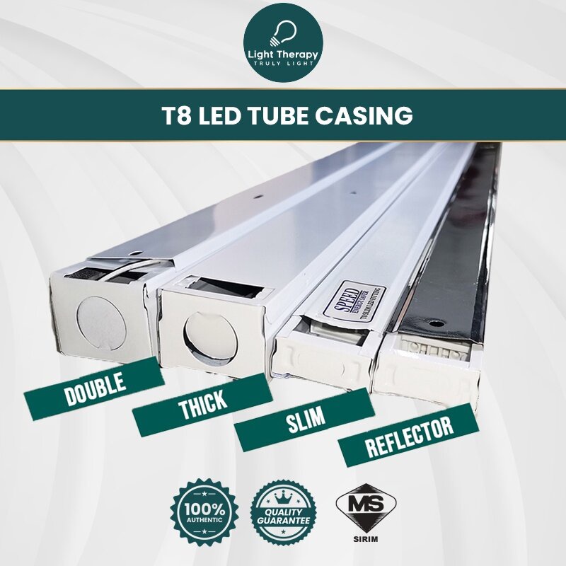 4ft T8 LED Tube Slim Casing Housing Sarang Lampu LED Perumah Lampu ...
