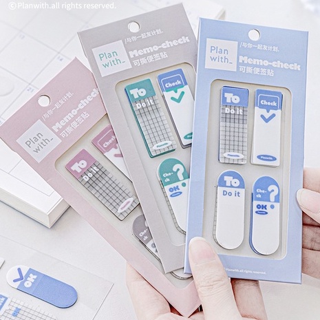 Check memo Plan with bookmark Set | Shopee Malaysia