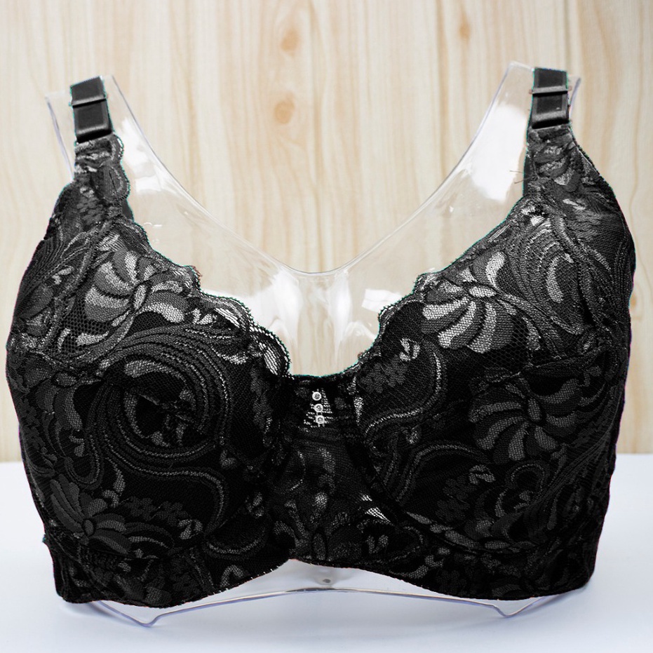 Full Cup Plus Size C/D Wired Bra #36~#46 Skin-friendly Soft Cotton Thin ...