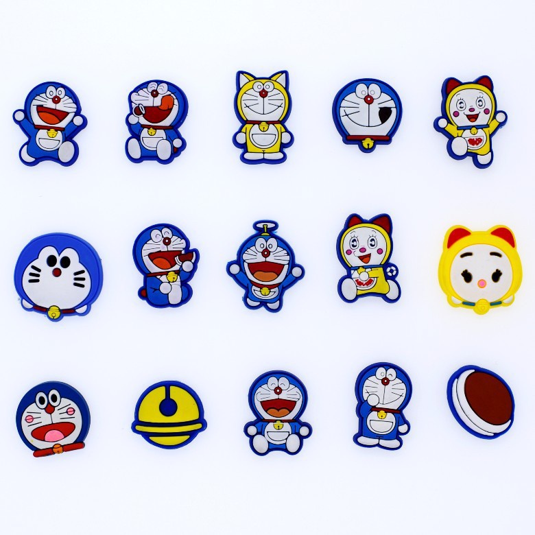 Crocs Jibbitz Pins New Colorfully Cute Doraemon DIY Shoes Charm Button ...
