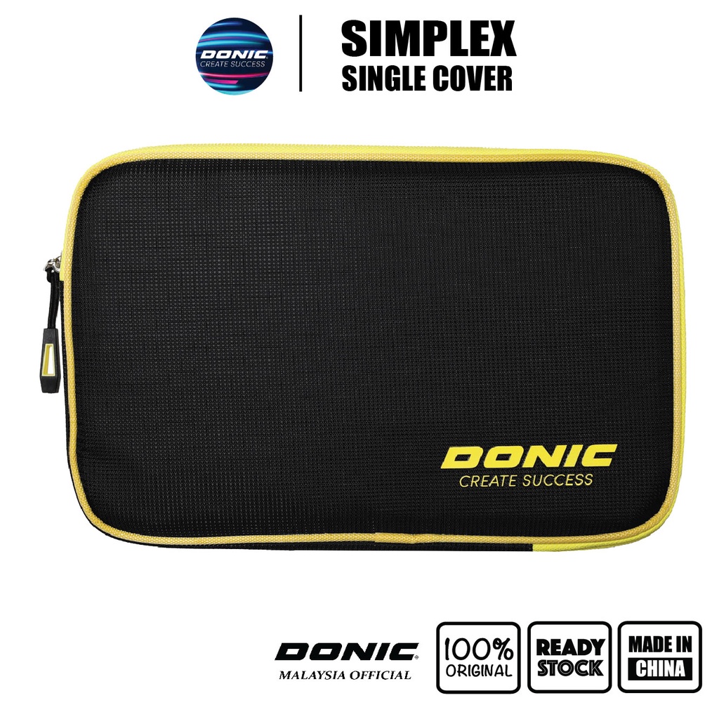 Donic Simplex Single Bat Cover Foam Protection Table Tennis Cover ...