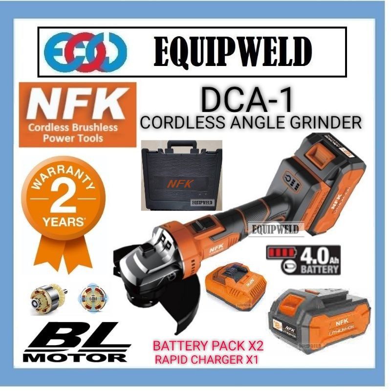 ANCHOR DCA1-B2 20V BRUSHLESS CORDLESS 4" ANGLE GRINDER | Shopee Malaysia