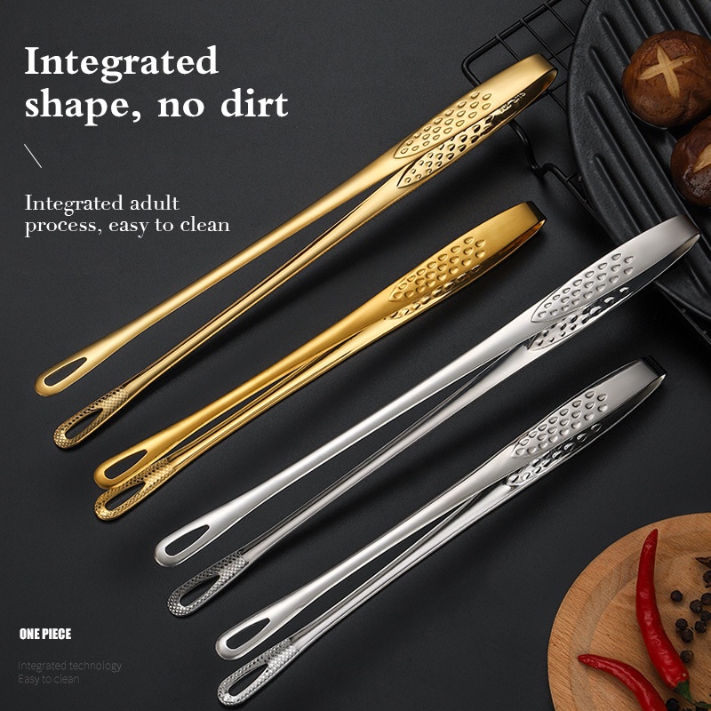 KATELV Extension Design Clamp 304 Stainless Steel Food Clip BBQ Long ...