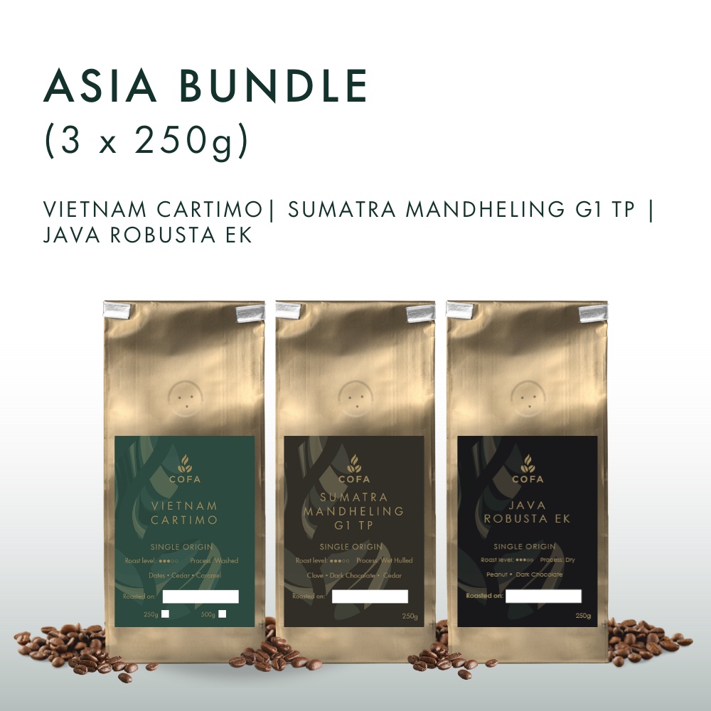 COFA Asia Set Coffee Beans Bundle Set (3 x 250g) | Shopee Malaysia