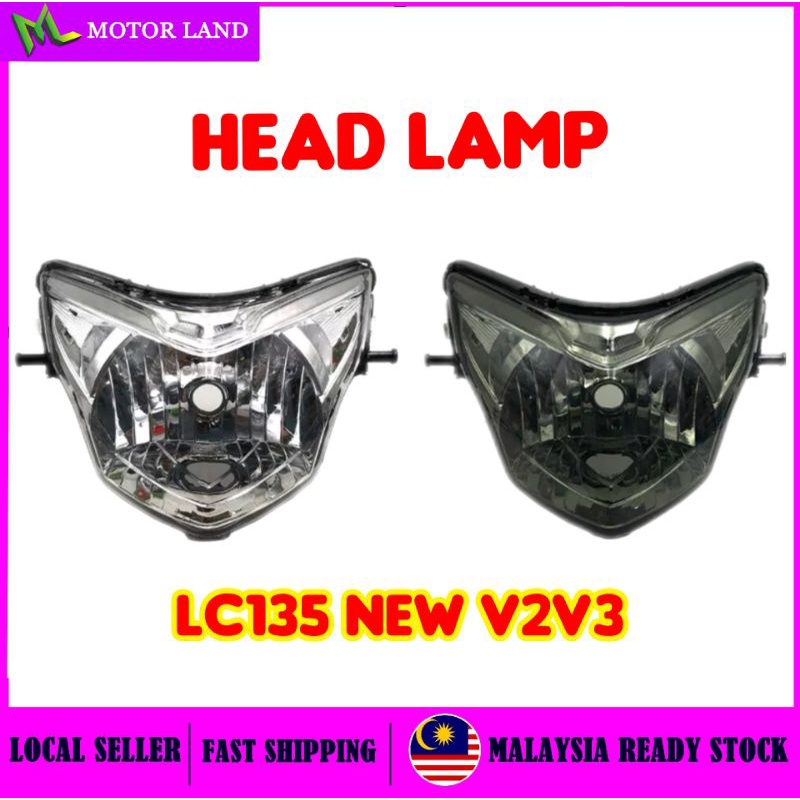 YAMAHA LC135 135LC NEW V2 V3 HEAD LAMP UNIT LAMPU DEPAN ASSY | Shopee Malaysia