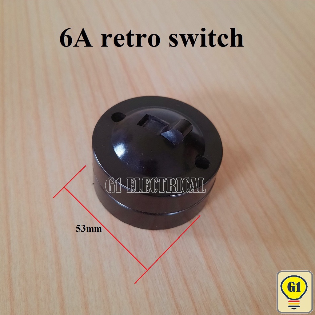 Retro kampung style switch & socket, traditional old fashioned light ...