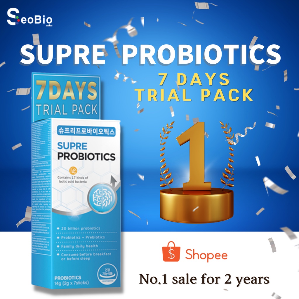 SUPRE Probiotics (益生菌）2gx7sticks l 7days Trial pack | Shopee Malaysia