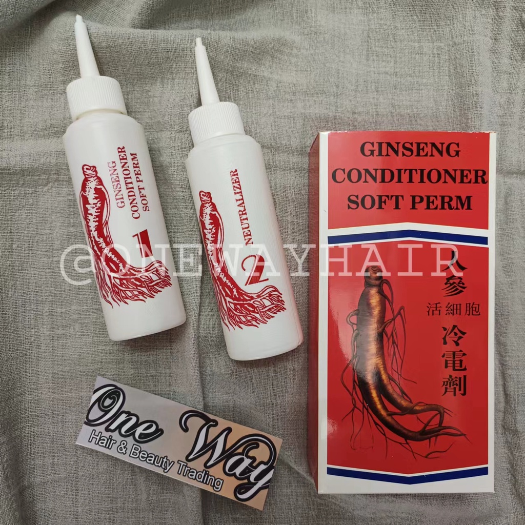[OWH] SET//100ML GINSENG Condition Soft Hair Perm Ubat Kerinting Rambut ...