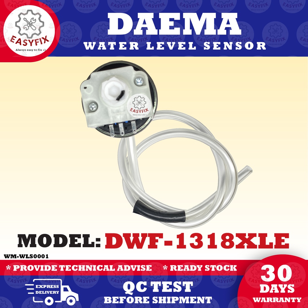 DWF-1318XLE DAEMA WASHING MACHINE WATER LEVEL SENSOR ( SENSOR LEVEL AIR ...