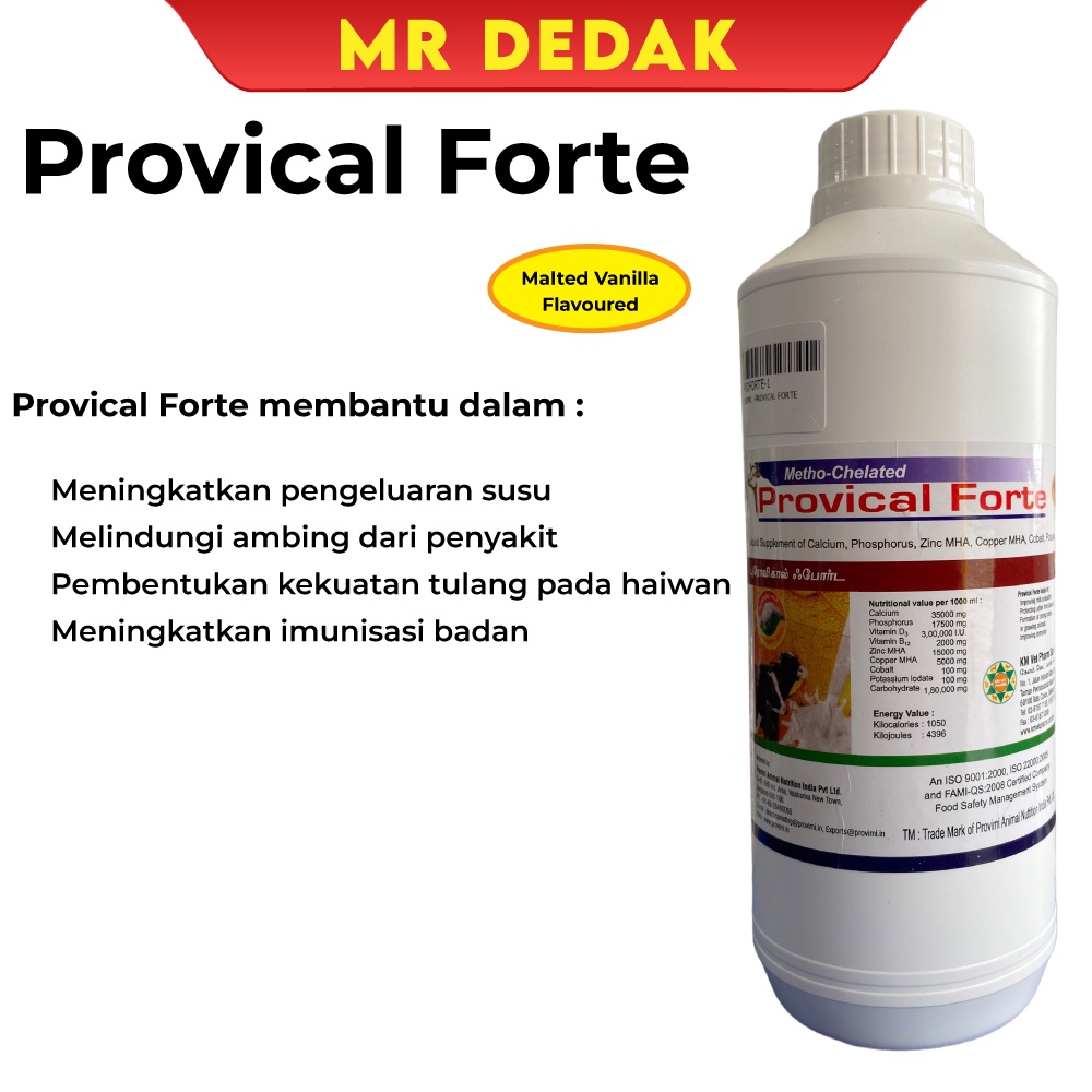 [1L] Provical Forte | Penggalak Susu ternakan | Calcium Ternakan ...